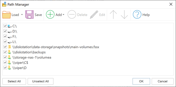 File System Snapshots with FolderSizes