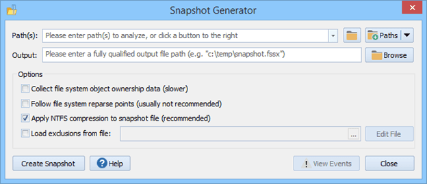 File System Snapshots : FolderSizes File System Snapshots : FolderSizes