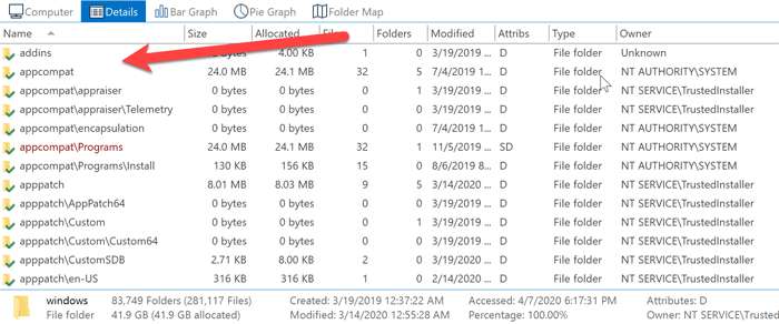 Folder TreeSize Reporting : FolderSizes